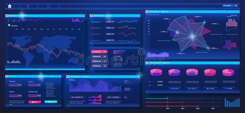 Floating Stock Market Chart, UI, UX User Interface Analysis on the ...