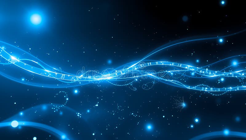 Floating Strands Light Weaving through Cosmic Void with Shimmering ...