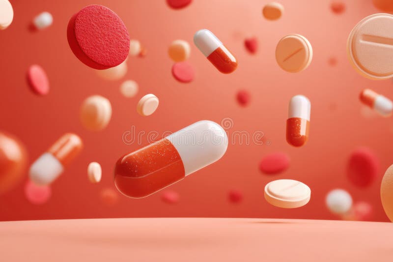Innovative Pharmaceutical Brand Poster Concept Featuring Floating ...