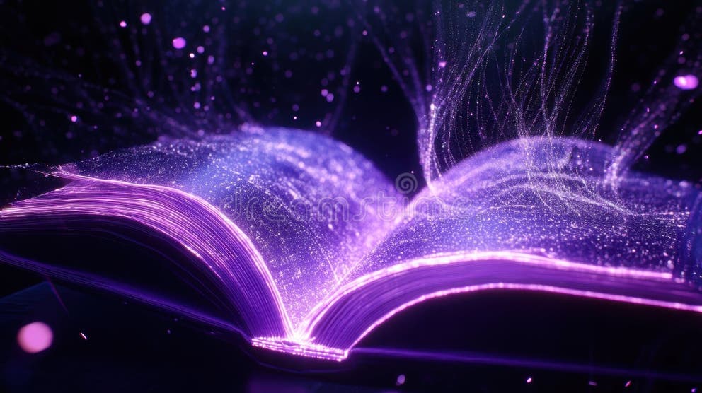 A Floating Threedimensional Book that Opens To Release Swirling Streams ...