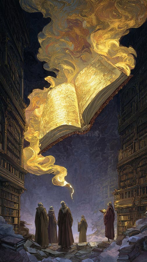 The Floating Tome: a Mystical Manuscript Illuminates the Dusty Library ...