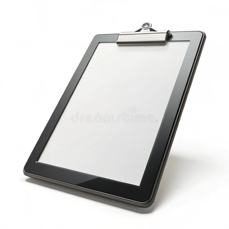 Floating Touch-sensitive Digital Clipboard Stock Illustration ...