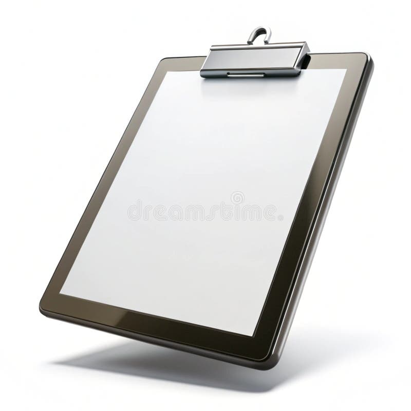 Floating Touch-sensitive Digital Clipboard Stock Illustration ...