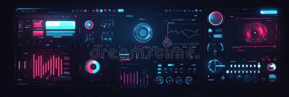 Floating Transparent Interface Elements Create a Modern Digital ...