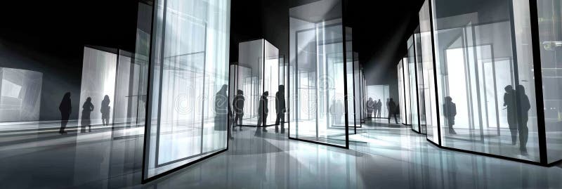 Floating Transparent Panels Create an Immersive Experience in a 3D ...