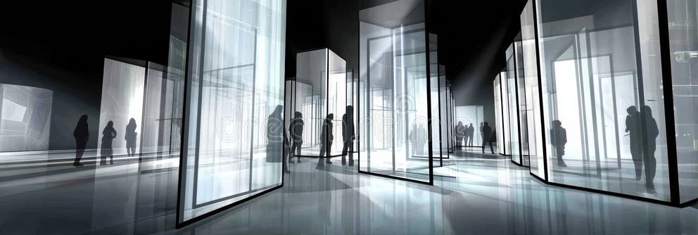 Floating Transparent Panels Create an Immersive Experience in a 3D ...
