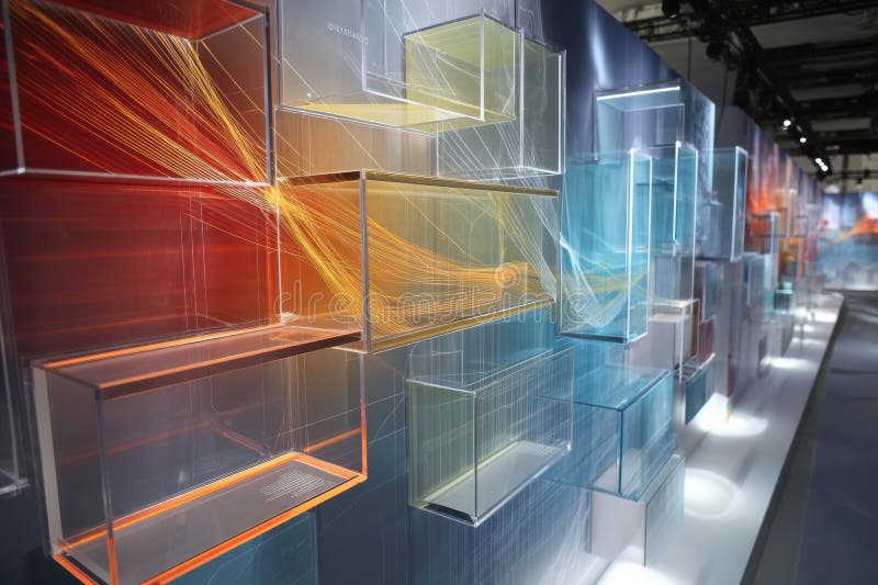 Floating Transparent Panels Create Immersive Experience Modern Digital ...