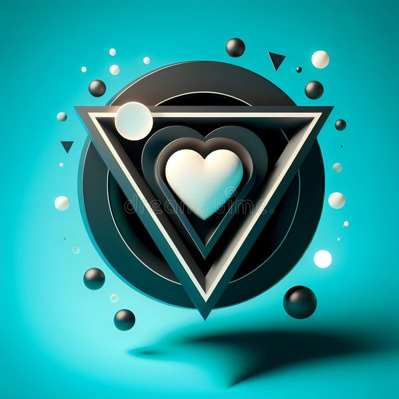 Floating triangle logo stock illustration. Illustration of ilustration ...