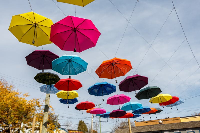 Floating Umbrellas stock image. Image of pattern, protection - 130427105