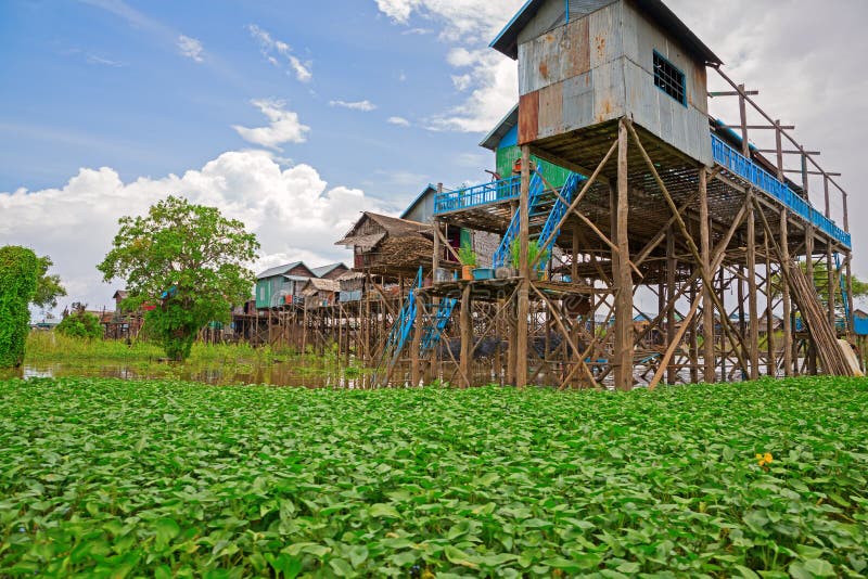 Floating village stock photo. Image of traditional, water - 26423192