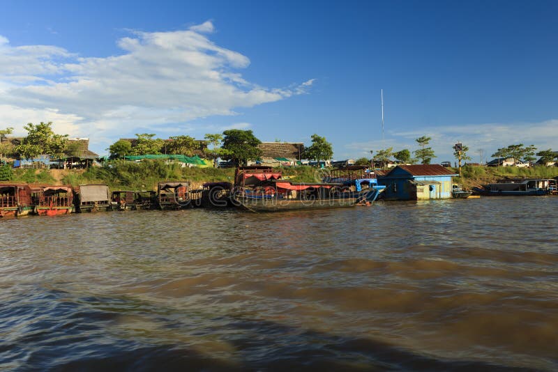 Floating village stock photo. Image of travel, blue, rural - 63167574
