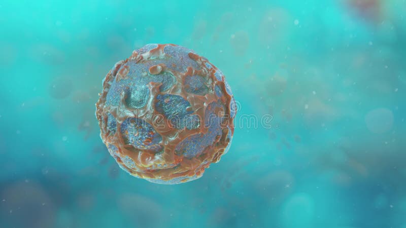 Floating Virus in Cellular Medium, Viral Infection Detected Inside ...