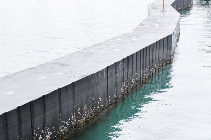 Floating water dam stock photo. Image of landscape, perspective - 87259088