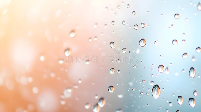 Floating Water Droplets on a Transparent Surface with Soft Reflections ...