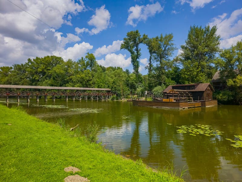 Floating Water Mill in Kolarovo, Slovakia Stock Photo - Image of donau ...