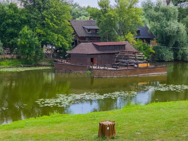 Floating Water Mill in Kolarovo, Slovakia Stock Image - Image of ...