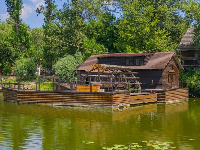 Floating Water Mill in Kolarovo, Slovakia Stock Image - Image of ...