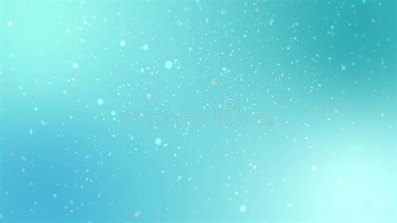 Floating White Particles on Soft Blue Gradient Creating Serene ...