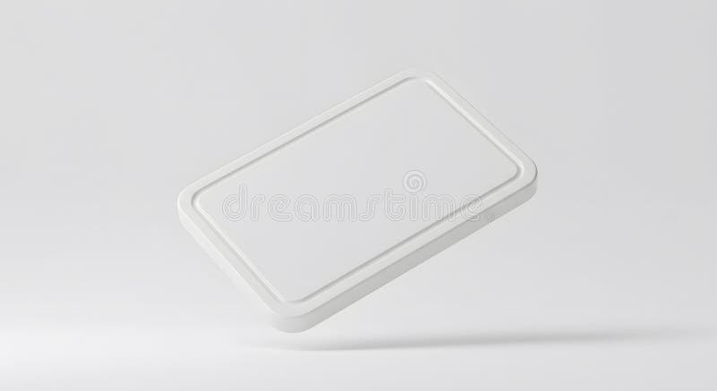 Floating White Rectangular Container Mockup Design Minimalist Product ...