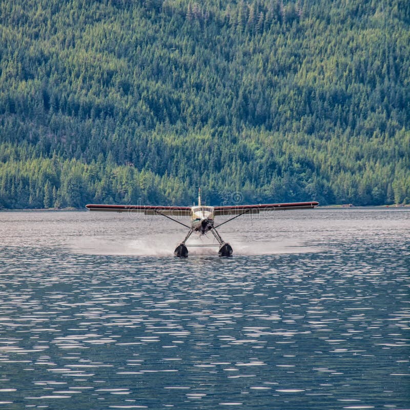Single Prop Airplane Pontoon PLane Water Landing Alaska Last Stock ...