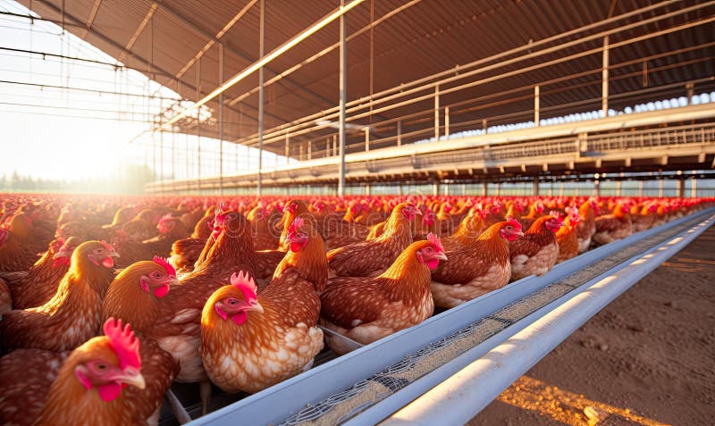 A Flock of Feathered Friends in Captivity Stock Illustration ...