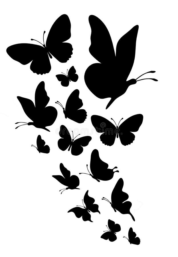 Silhouette Black Fly Flock Butterflies Stock Illustrations – 120 ... Silhouette Black Fly Flock Butterflies Stock Illustrations – 120 ...