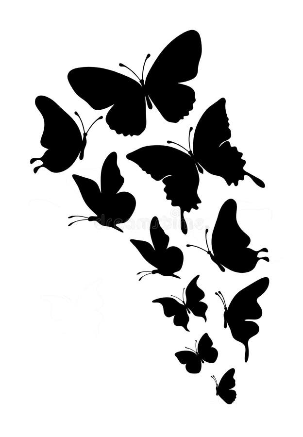 Silhouette Black Fly Flock Butterflies Stock Illustrations – 120 ... Silhouette Black Fly Flock Butterflies Stock Illustrations – 120 ...