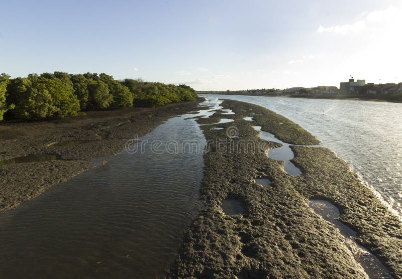 Floden I Guamare, RN, Brasilien Arkivfoto - Bild av liggande, floder ...