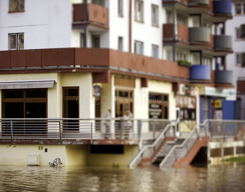 Flood in the city stock photo. Image of lower, urban - 14966010
