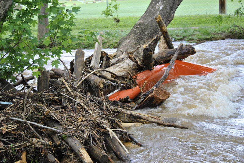Flood Debris Stock Photo - Image: 49317483