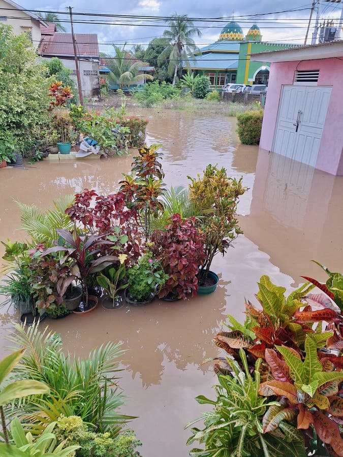 Flood Disaster that Occurred in a Small Town Stock Photo - Image of ...