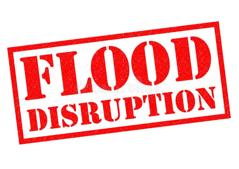 FLOOD DISRUPTION stock illustration. Illustration of collapsing - 86251101