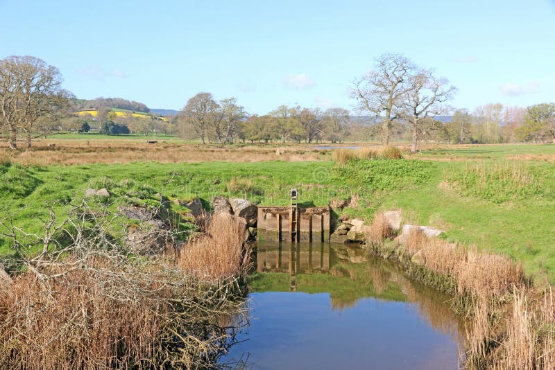 River Kenn in Devon stock image. Image of panorama, clouds - 241433627