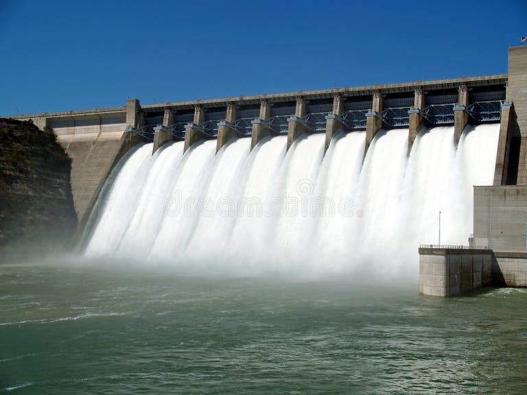 Flood gates open stock image. Image of gates, flowing - 4912173