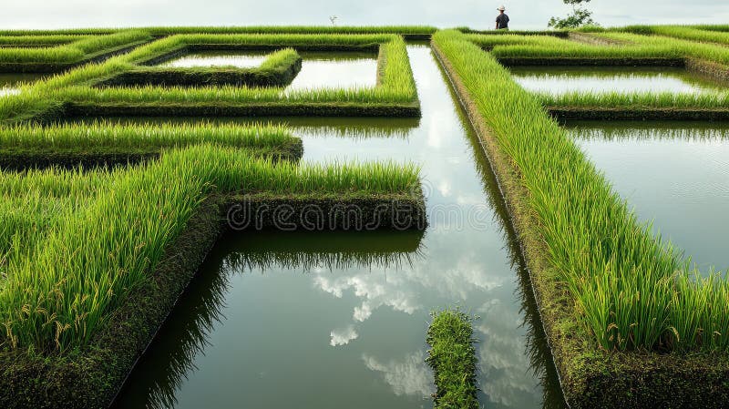 Flood irrigation equipment stock photo. Image of method - 375633630