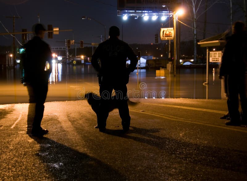 Flood Night editorial stock image. Image of night, weather - 8009129