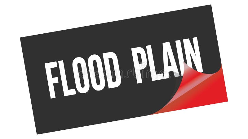 FLOOD PLAIN Text on Red Grungy Rectangle Stamp Stock Illustration ...