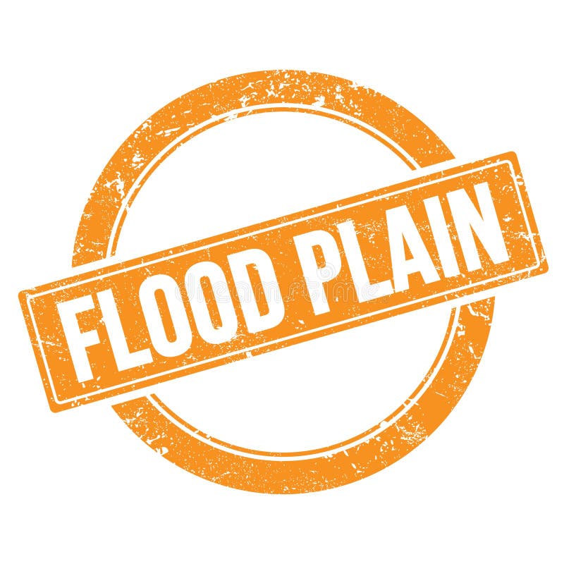 FLOOD PLAIN Text on Red Grungy Rectangle Stamp Stock Illustration ...