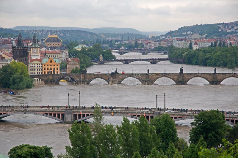 Flood in Prague editorial photo. Image of insurance, prague - 31413766