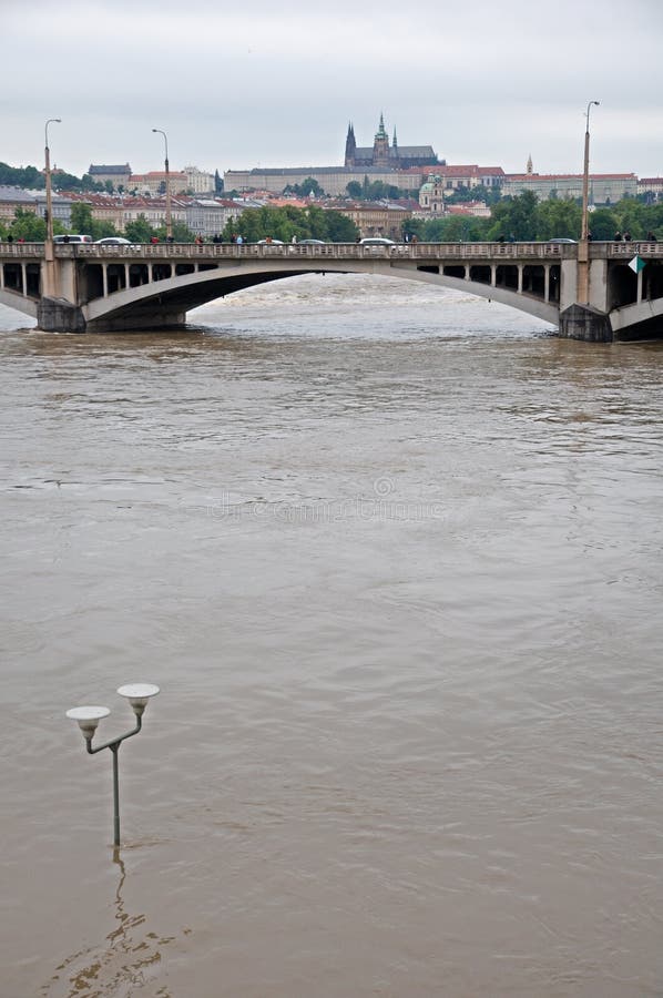 Flood in Prague editorial photography. Image of insurance - 31414502