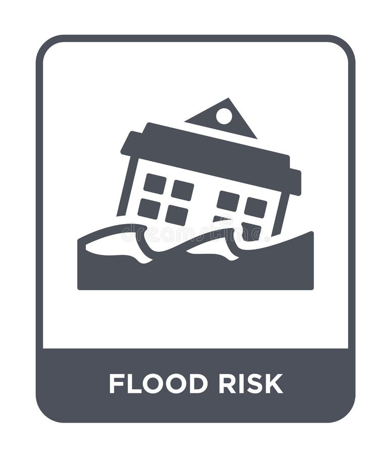 Risk Icon in Trendy Design Style. Risk Icon Isolated on White ...