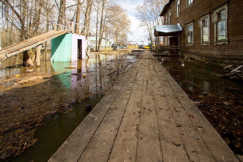Flood stock image. Image of russia, water, element, situation - 93123599