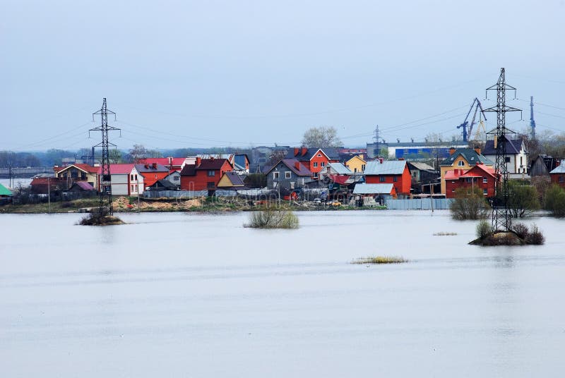 Flood stock image. Image of outdoors, pasture, view, river - 30918675