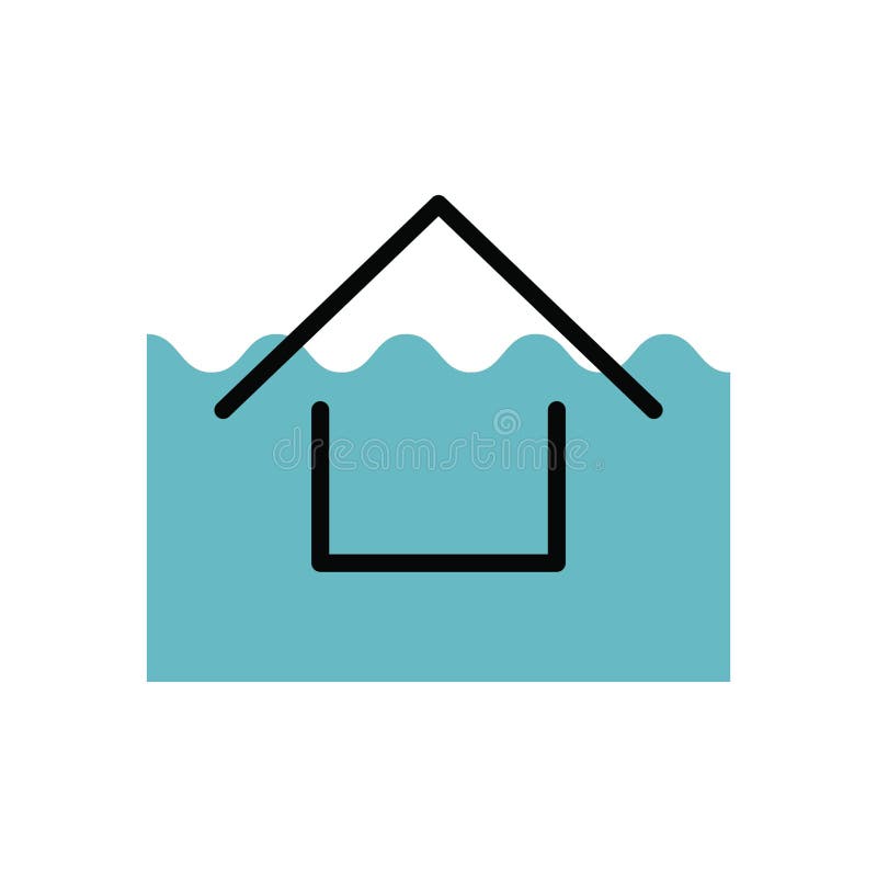 Flood. Vector Illustration Decorative Design Stock Vector ...