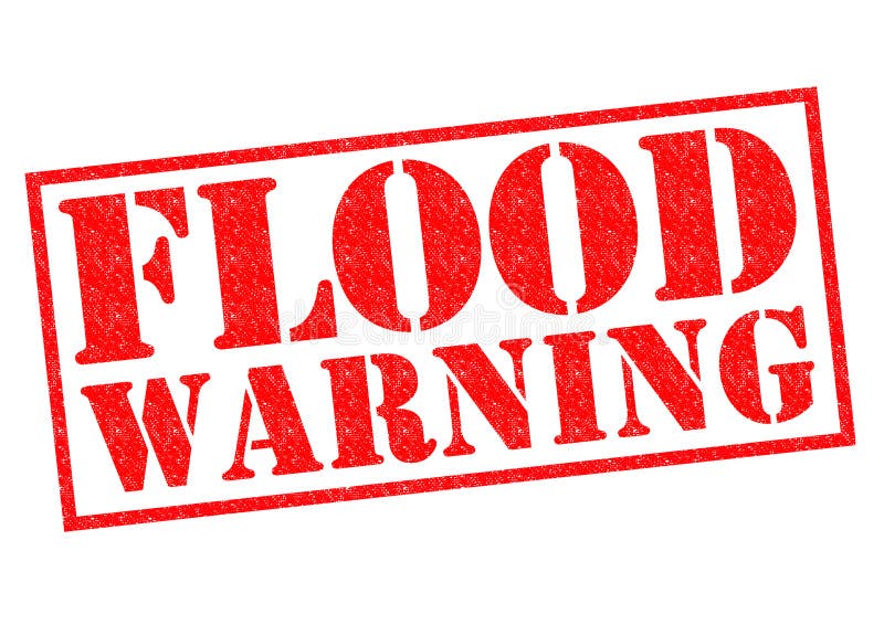 Flood Warning stock illustration. Illustration of concepts - 30974209