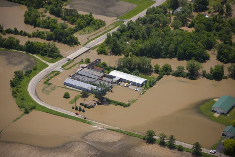 Flooded factory stock photo. Image of water, spring, bank - 12989748