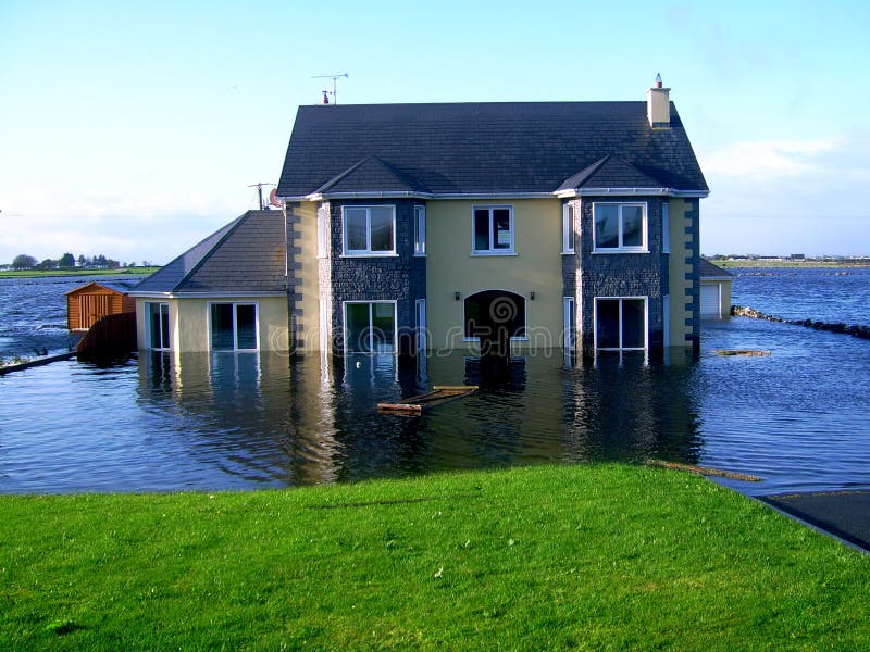 Flooded Family Home stock image. Image of adraitic, green - 11906369