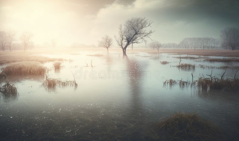 Flooded Field Stock Illustrations – 262 Flooded Field Stock ...