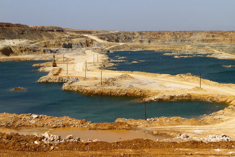 Gypsum quarry stock image. Image of construction, outdoor - 12109903