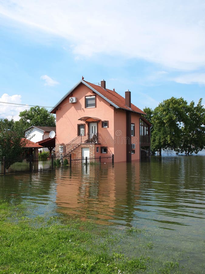 Flooded house stock image. Image of design, property - 31648717